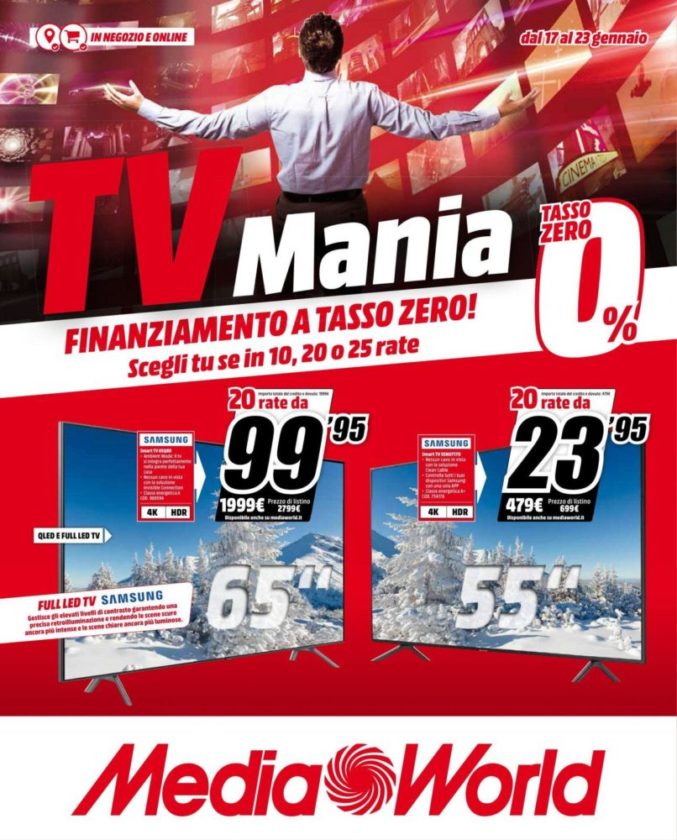 Volantino MediaWorld, offerte fino al 23 gennaio 2019 - OpinioniTech